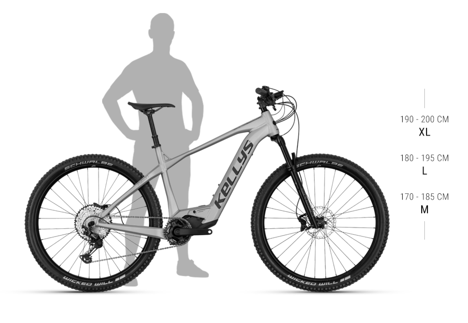 Hardtail electric mountain bike TYGON RS50 P MOCHA GREY 29" 820 Wh | Kellys